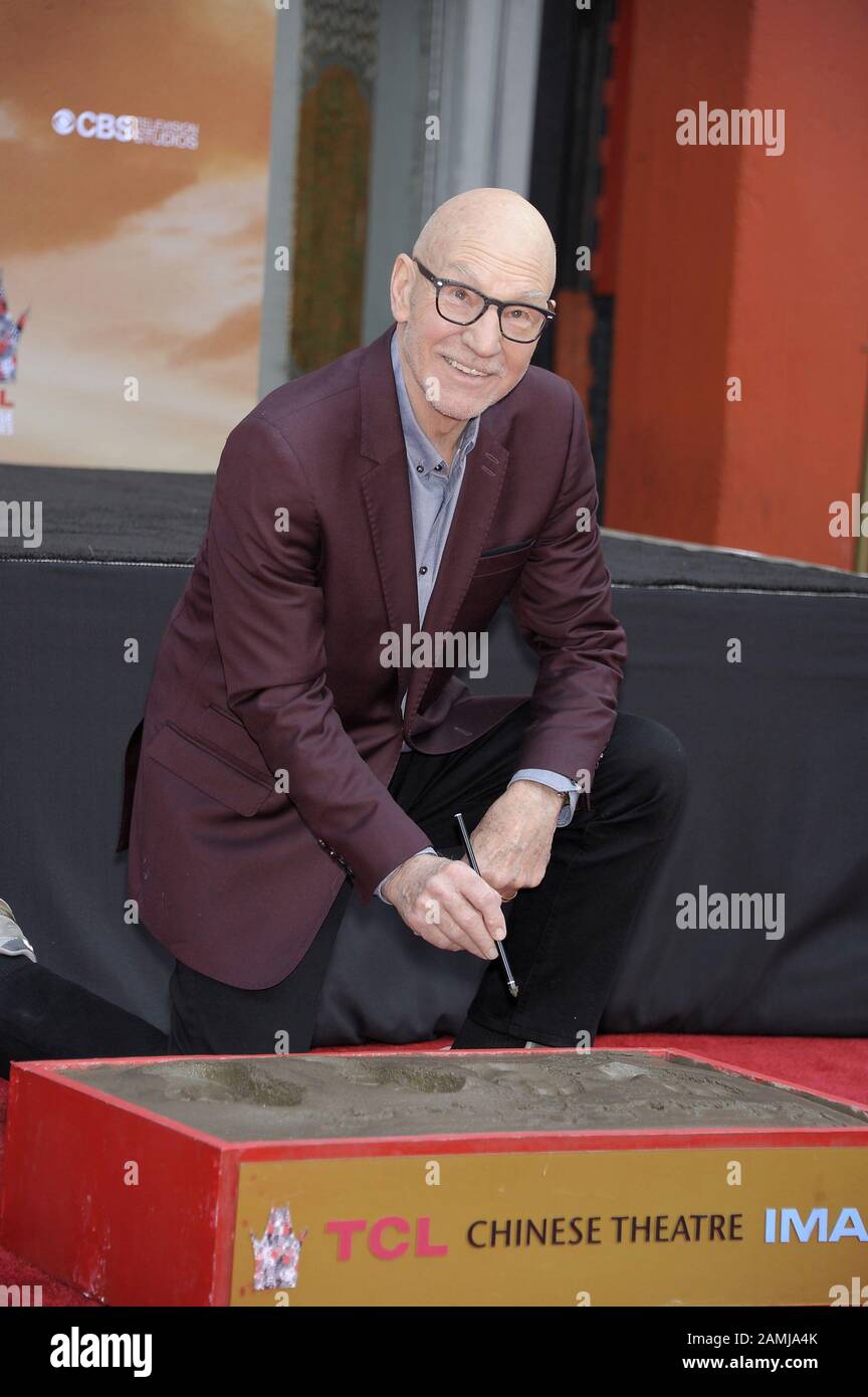 Los Angeles, CA. 13th Jan, 2020. Sir Patrick Stewart at the induction ...