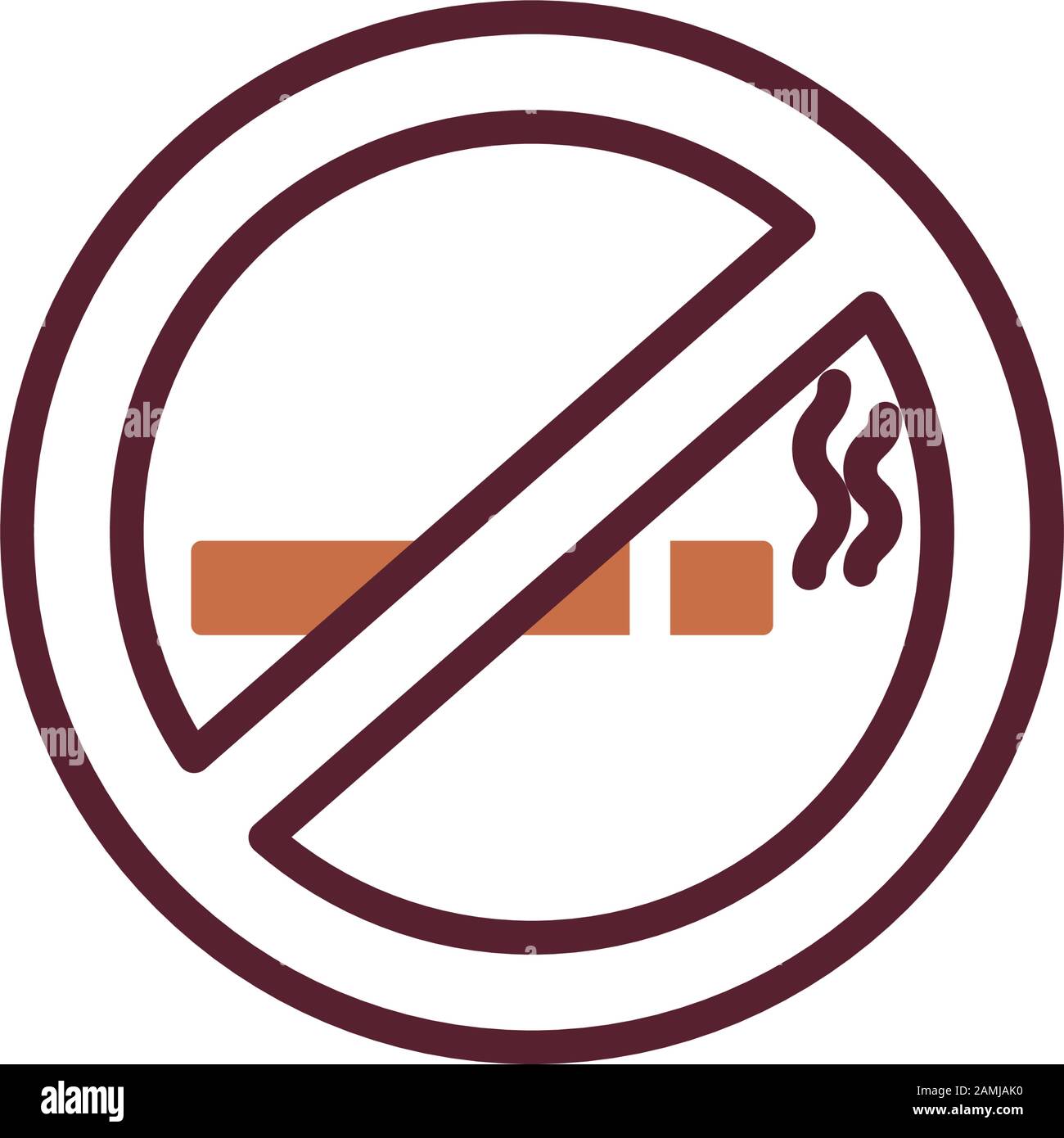 dont smoking signal isolated icon Stock Vector Image & Art - Alamy