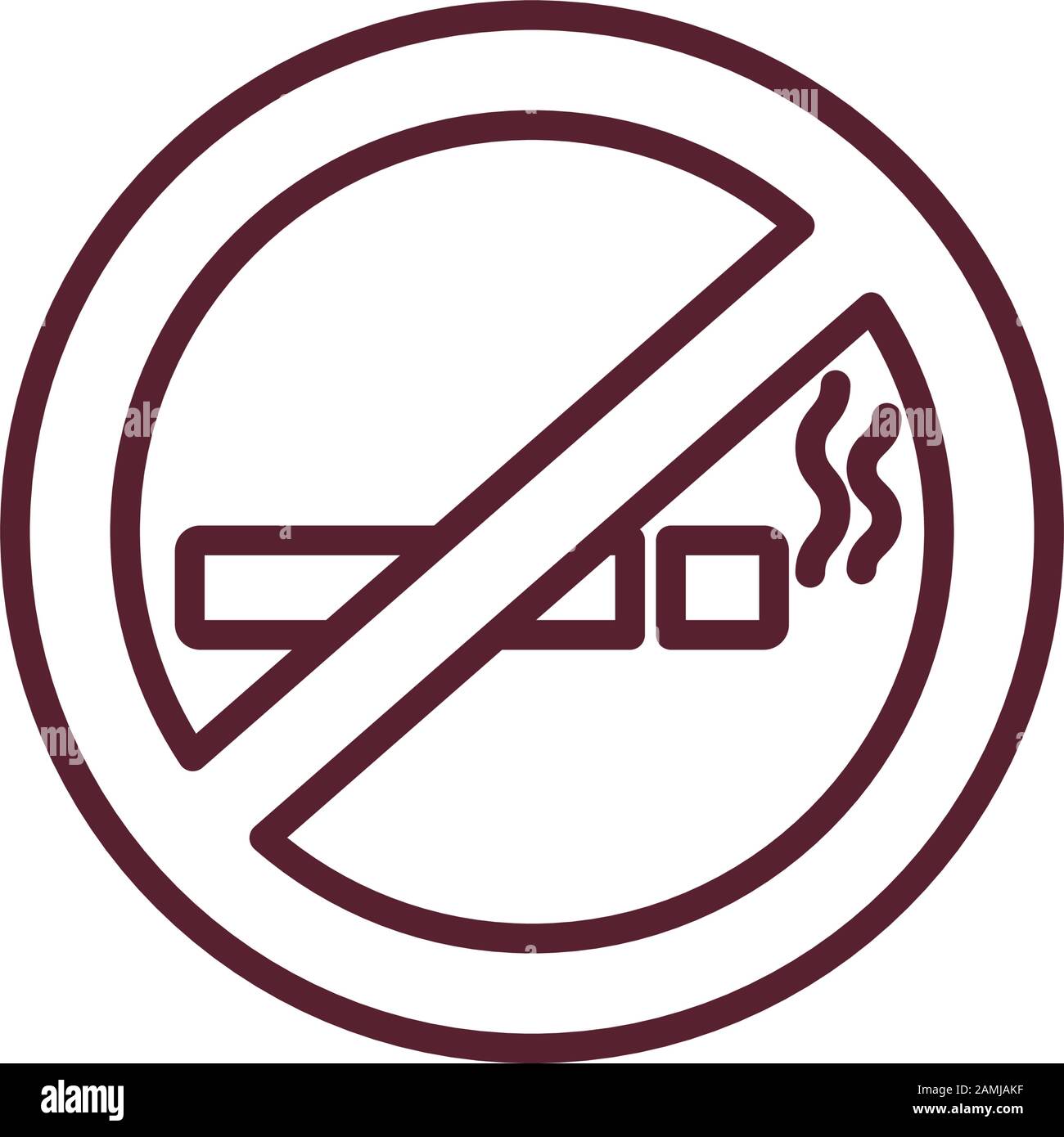No smoking signal Stock Vector Images - Alamy