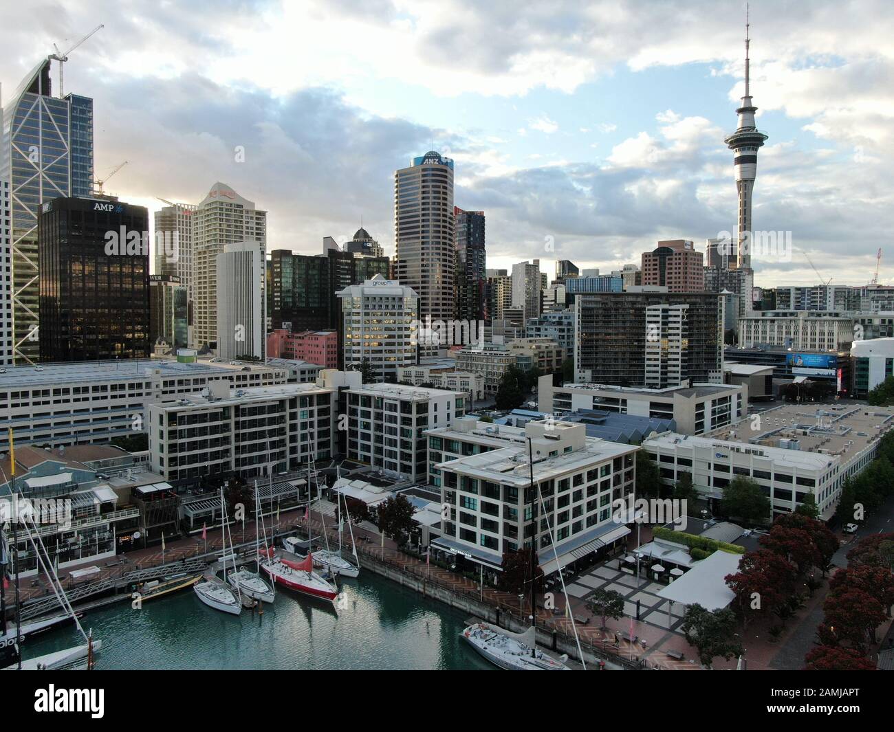 Viaduct Harbour, Auckland / New Zealand - December 29, 2019: The ...