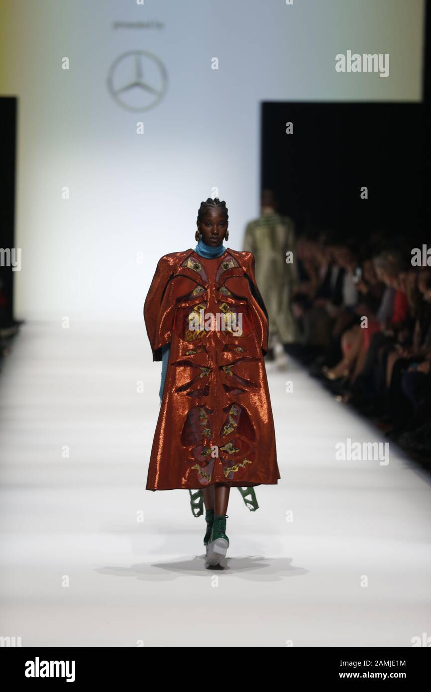 Berlin, Germany. 13th Jan, 2020. Berlin: Models on the catwalk at the ...
