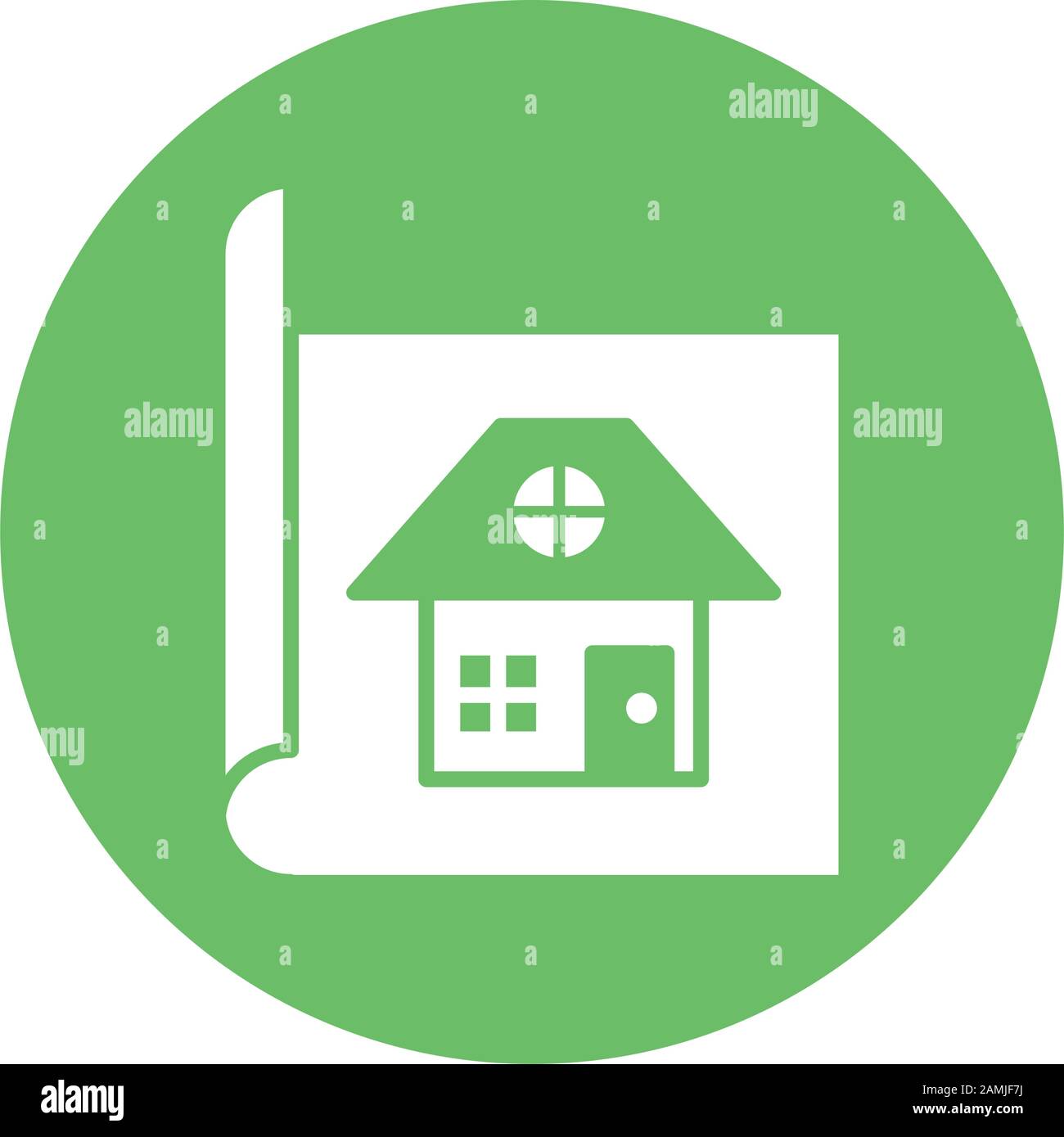 Front entrance residence in Stock Vector Images - Alamy