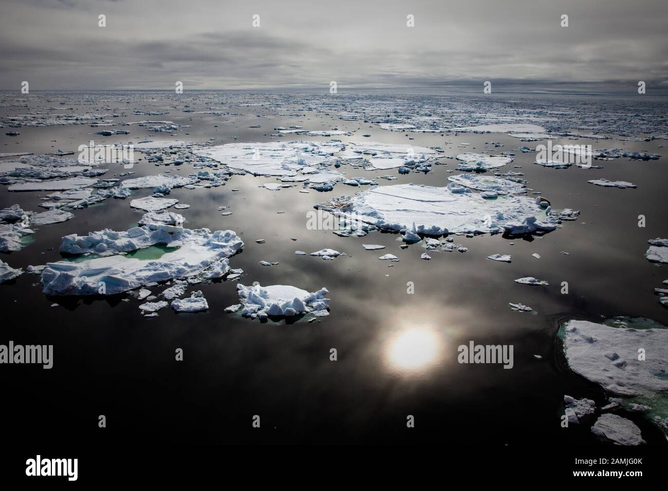 Sea Ice, pack ice and landscapes, Franz Josef Land Stock Photo - Alamy