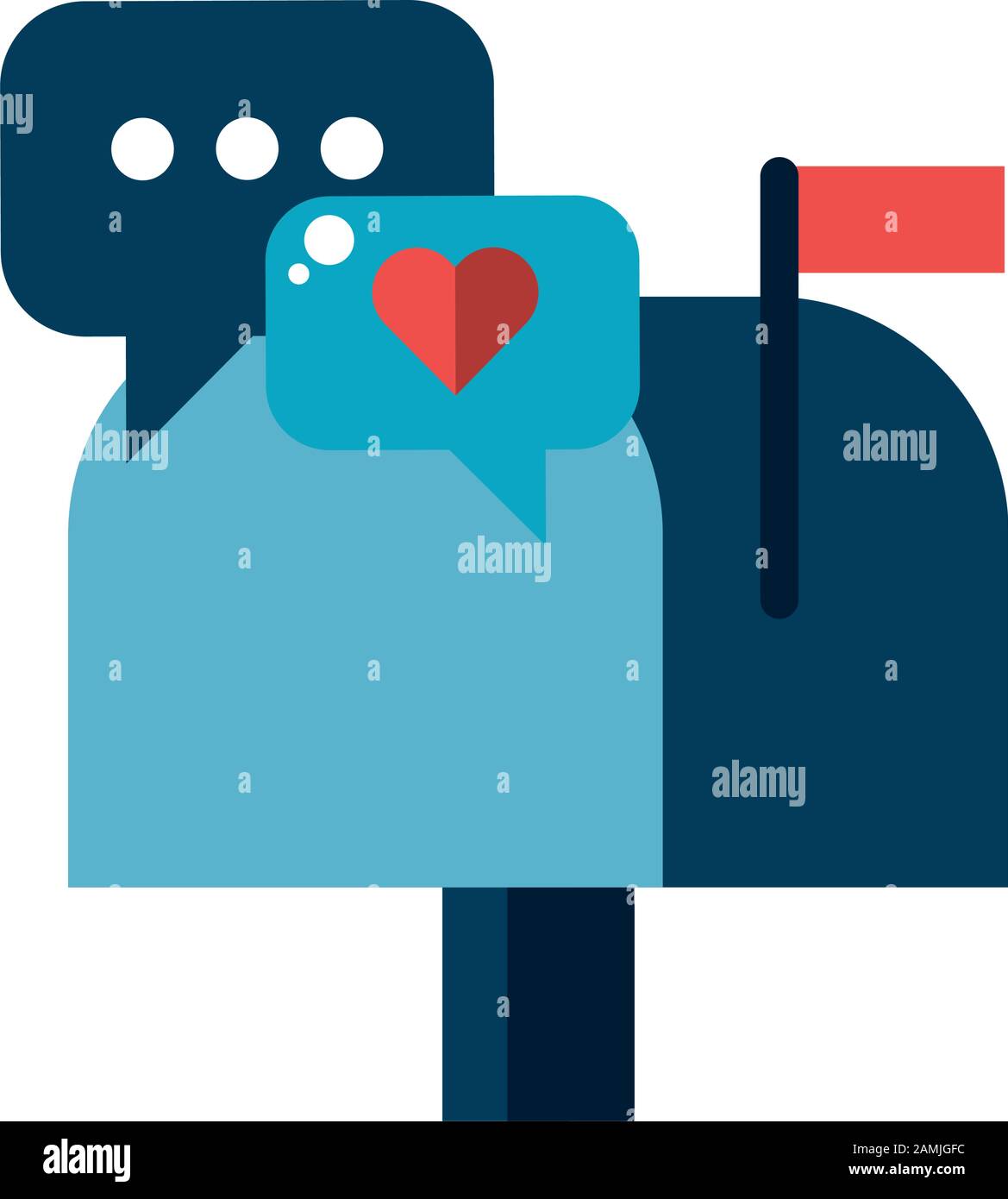 Letter box close up Stock Vector Images - Alamy