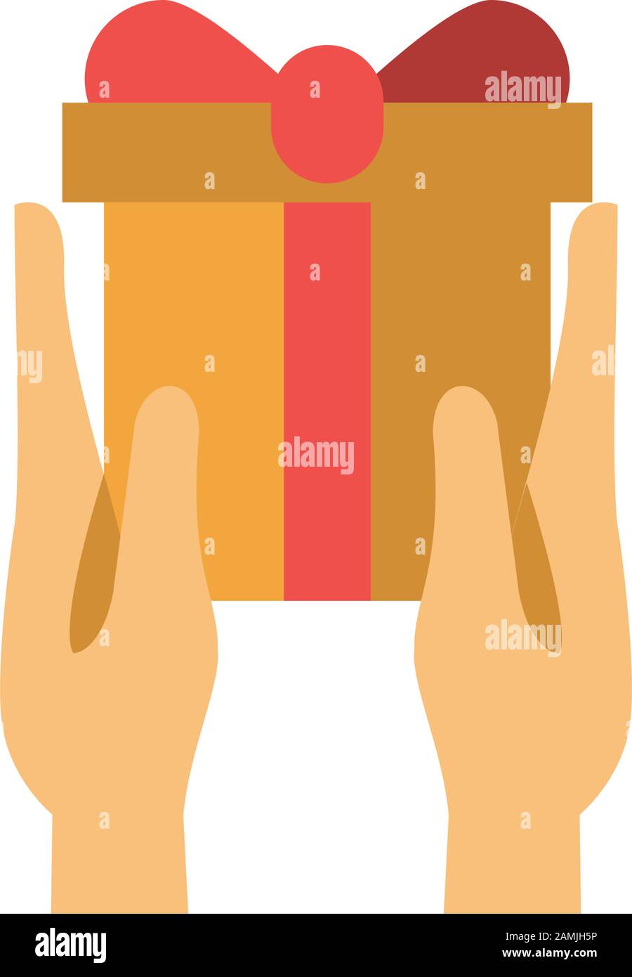 hand lifting gift box present Stock Vector Image & Art - Alamy