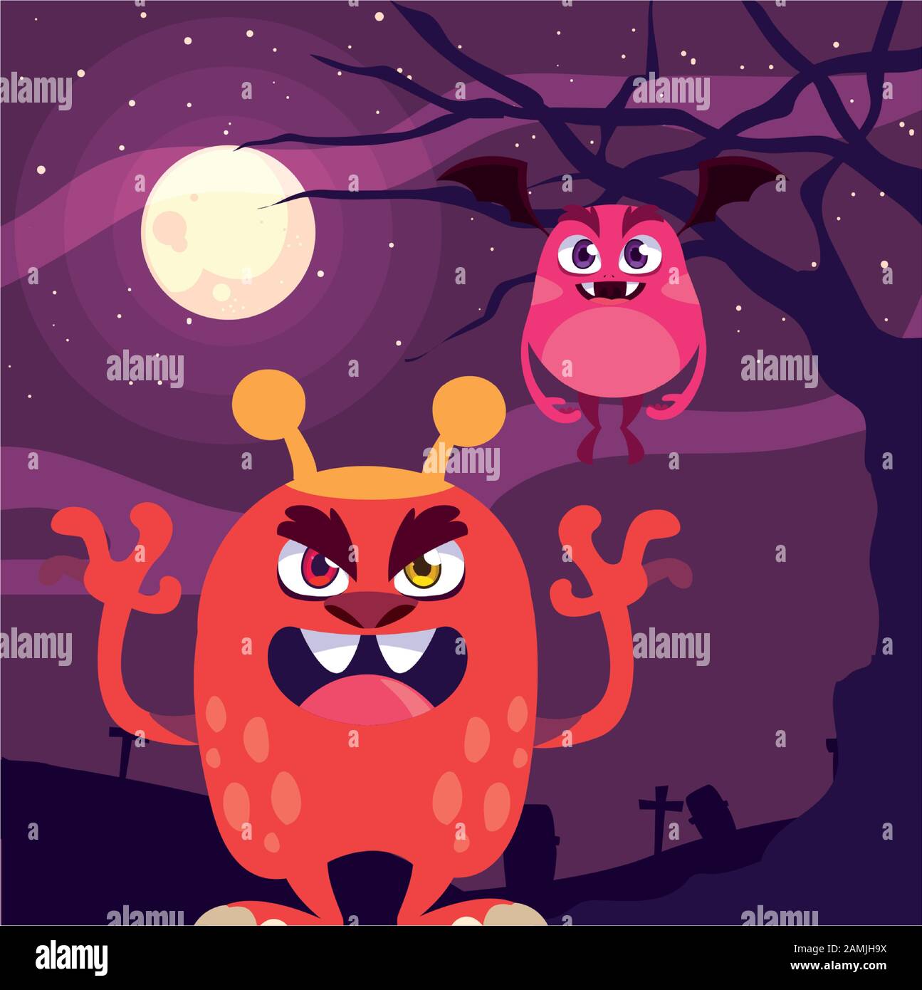 Angry monsters Cut Out Stock Images & Pictures - Alamy