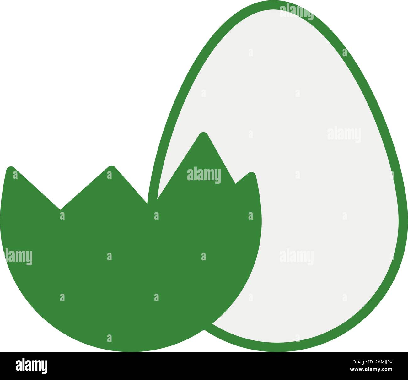 egg shell brocken isolated icon Stock Vector Image & Art - Alamy