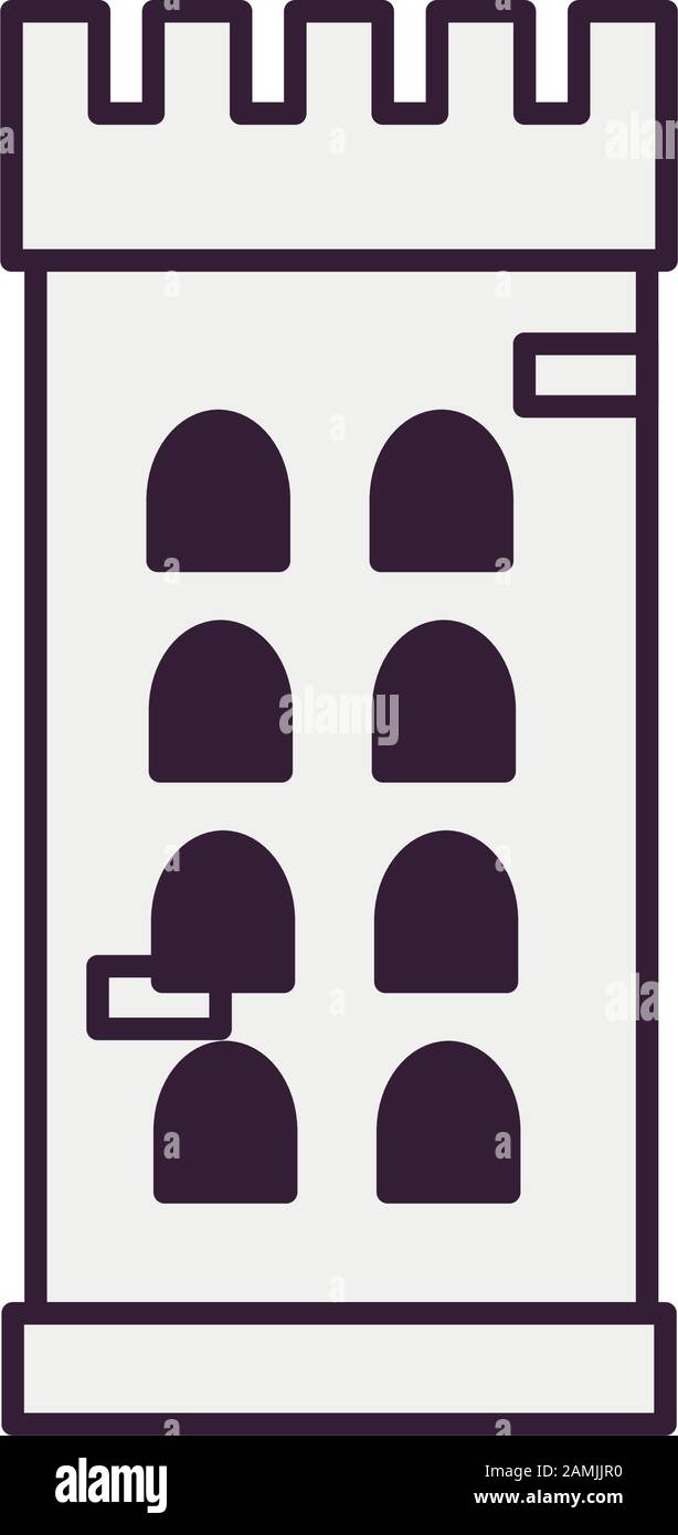 cute fairytale castle isolated icon Stock Vector Image & Art - Alamy