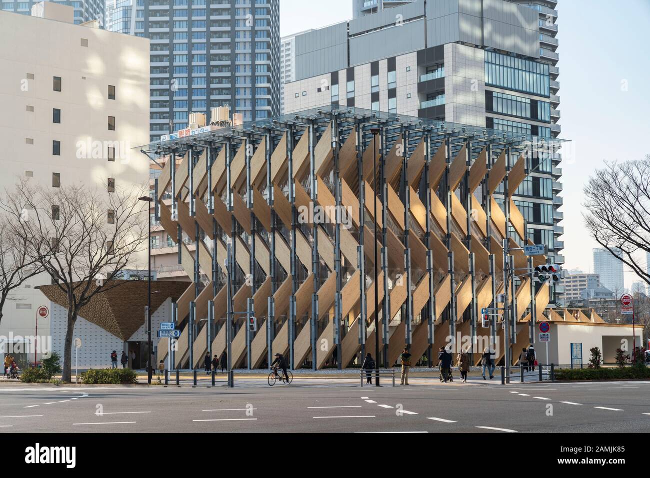 CLT PARK CAFE, Harumi, Chuo-Ku, Tokyo, Japan. Designed by Kengo Kuma ...