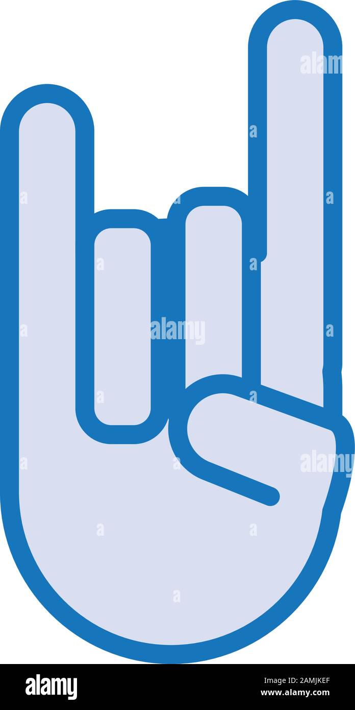 Rock roll concept line Cut Out Stock Images & Pictures - Alamy