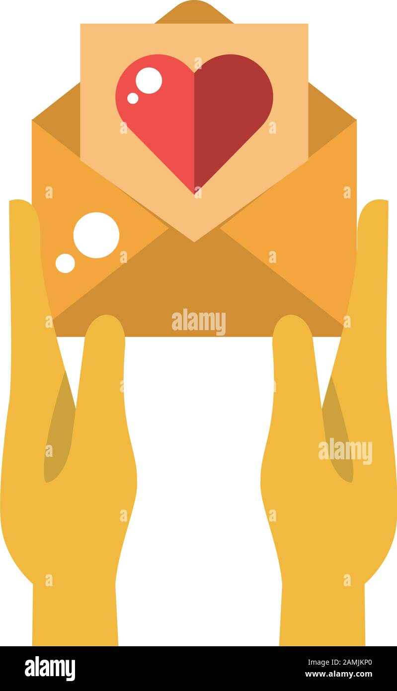 envelope mail with heart love Stock Vector Image & Art - Alamy