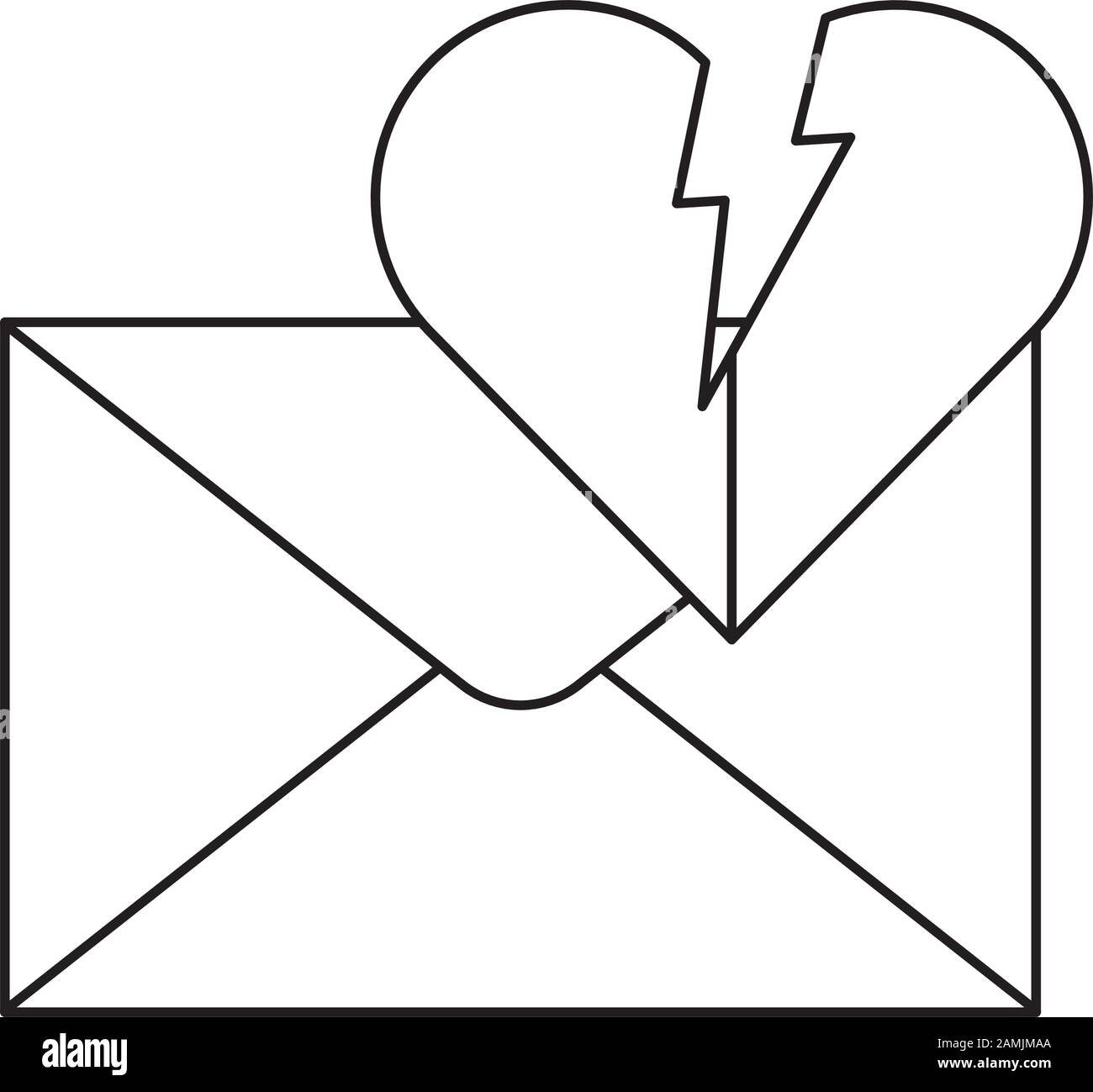 Love break concept Black and White Stock Photos & Images - Alamy