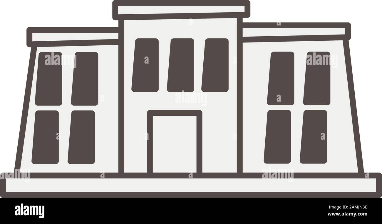 Traditional school building Cut Out Stock Images & Pictures - Alamy