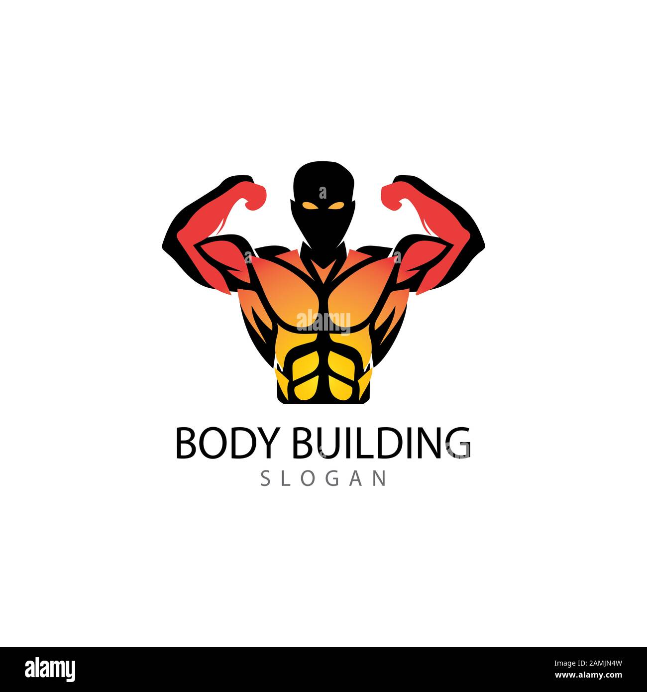 symbol, gym, template, badge, strong, design, muscle, element, emblem ...
