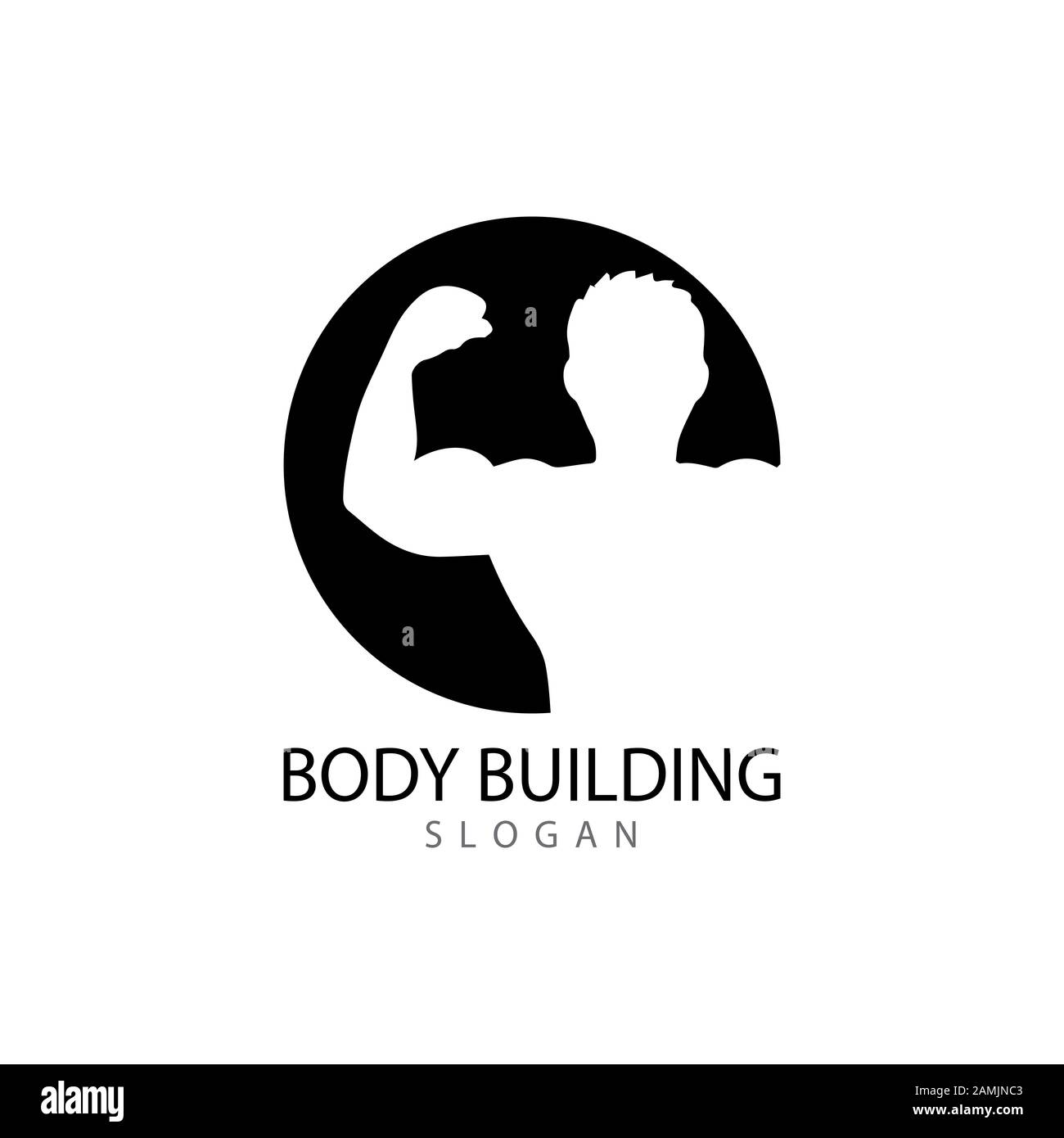symbol, gym, template, badge, strong, design, muscle, element, emblem ...