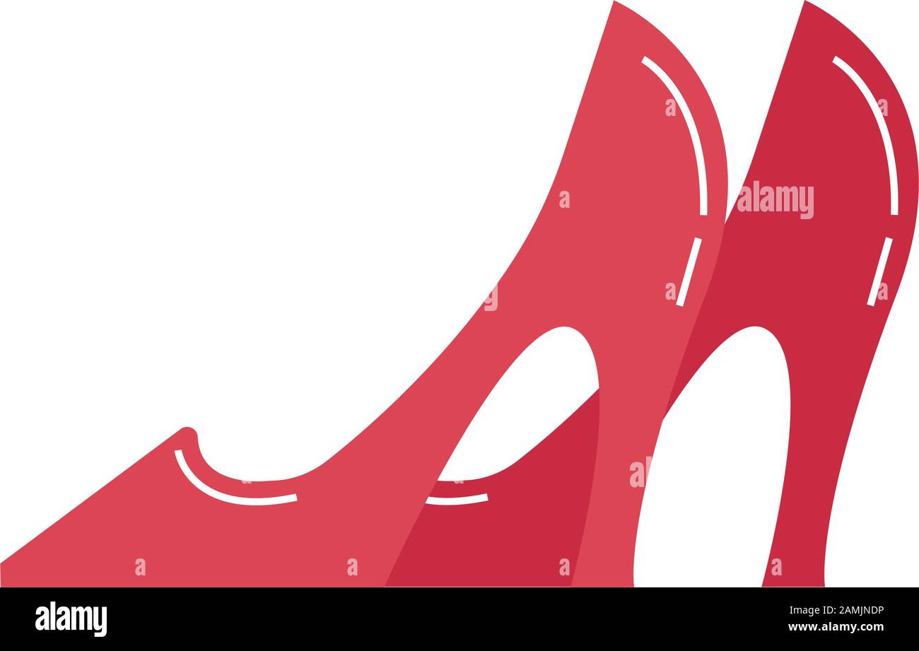 cinderella heels fairytale objects isolated icons Stock Vector Image ...