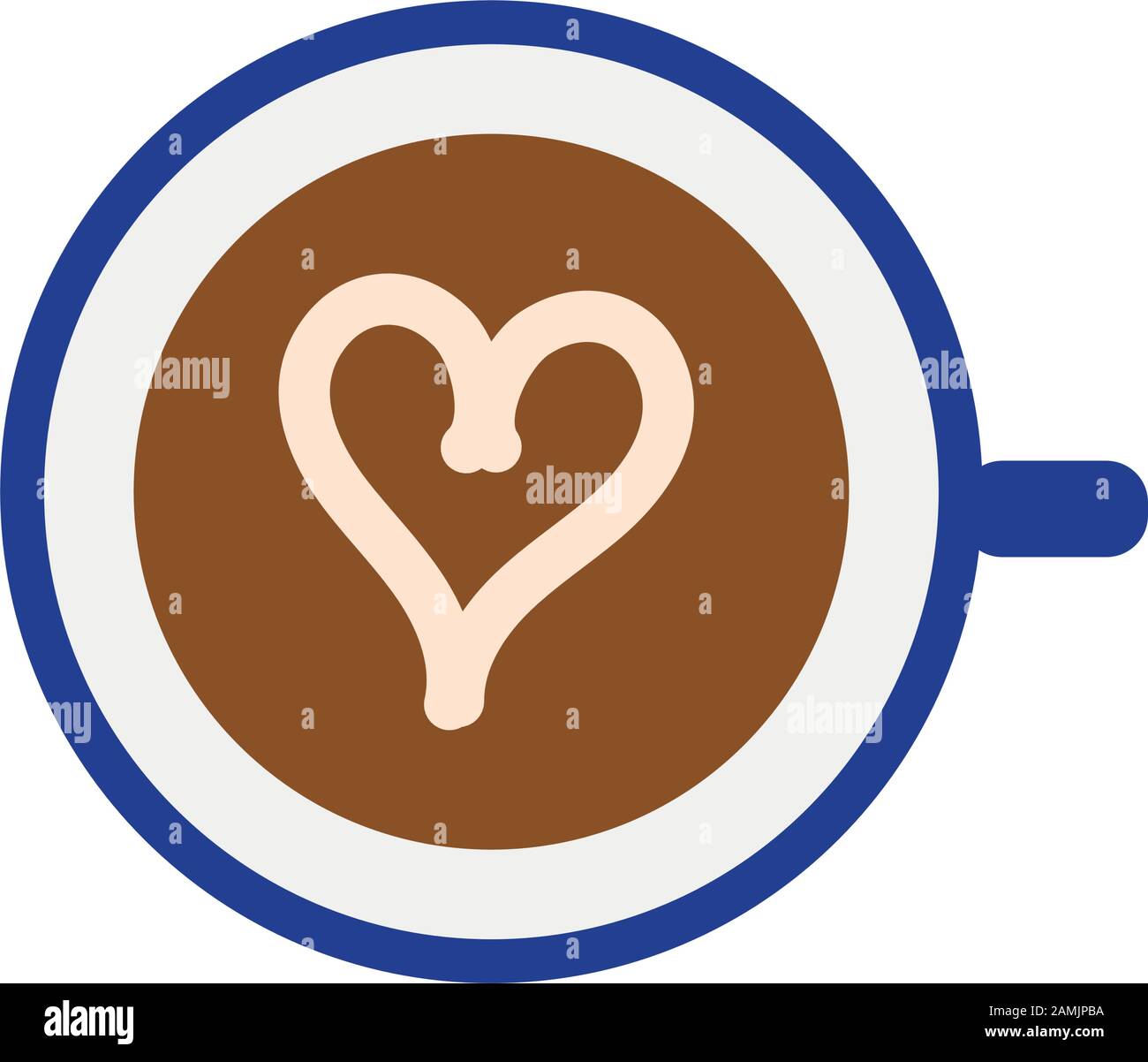 coffee cup drink with heart Stock Vector Image & Art - Alamy
