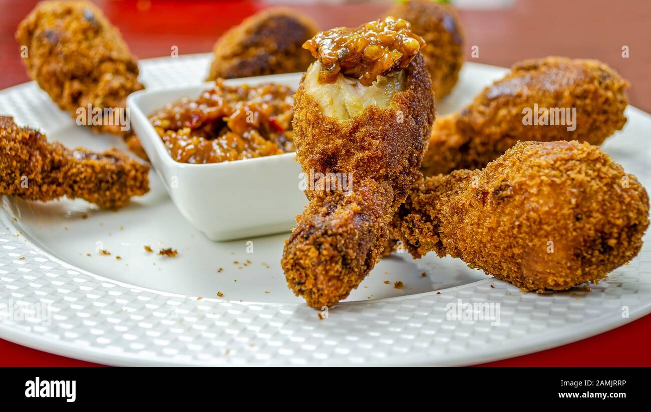 Chicken leg fry hi-res stock photography and images - Alamy