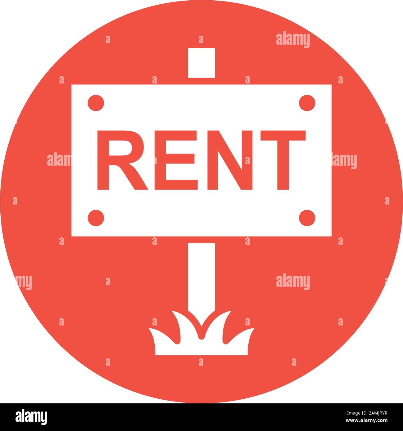 house rent label isolated icon Stock Vector Image & Art - Alamy