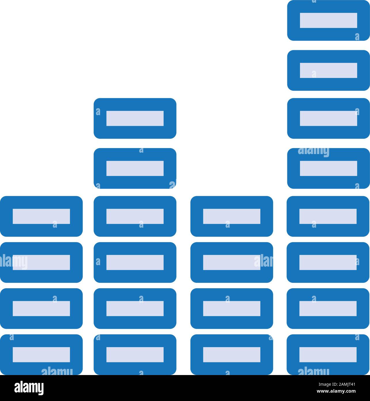 Equalizer audio levels icon hi-res stock photography and images - Alamy