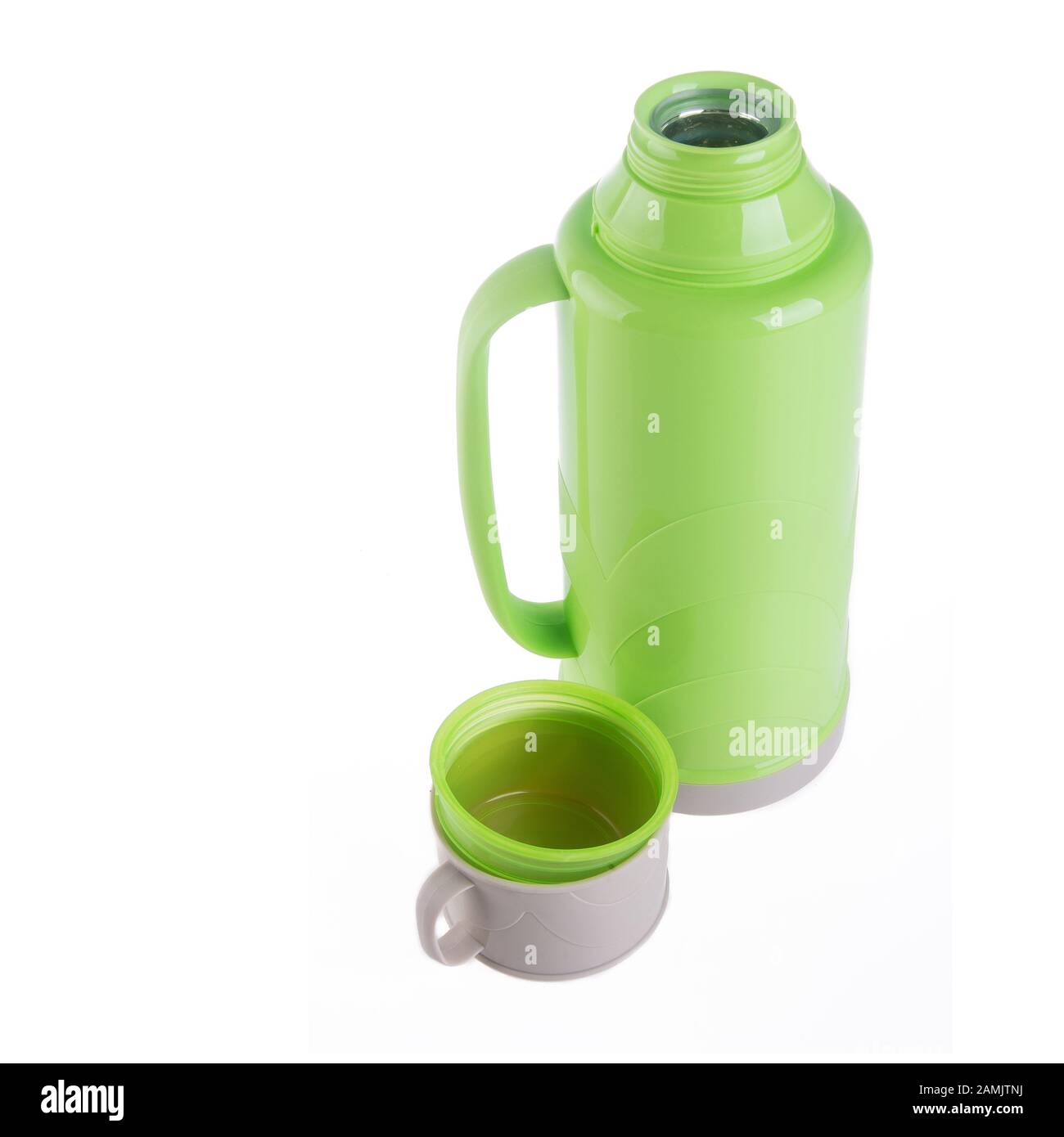 Thermo or Plastic Thermos flask on background new Stock Photo - Alamy