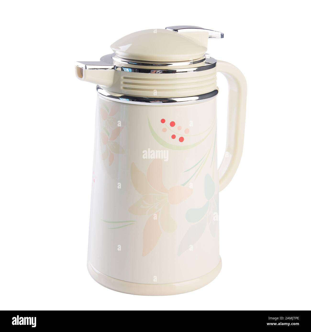 Thermo or Plastic Thermos flask on background new Stock Photo - Alamy