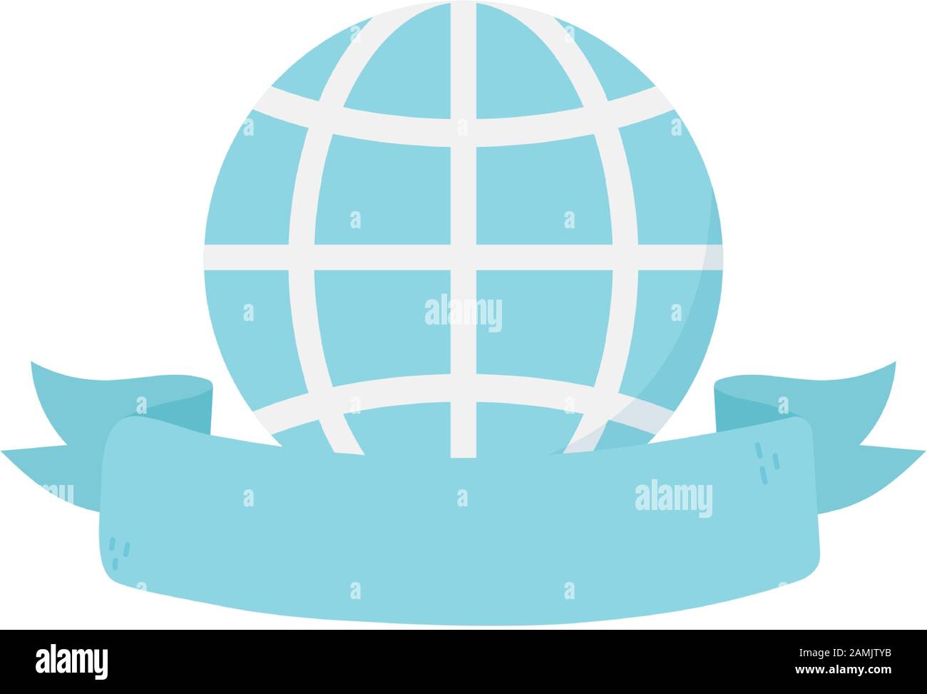 world charity and donation emblem ribbon vector illustration Stock ...