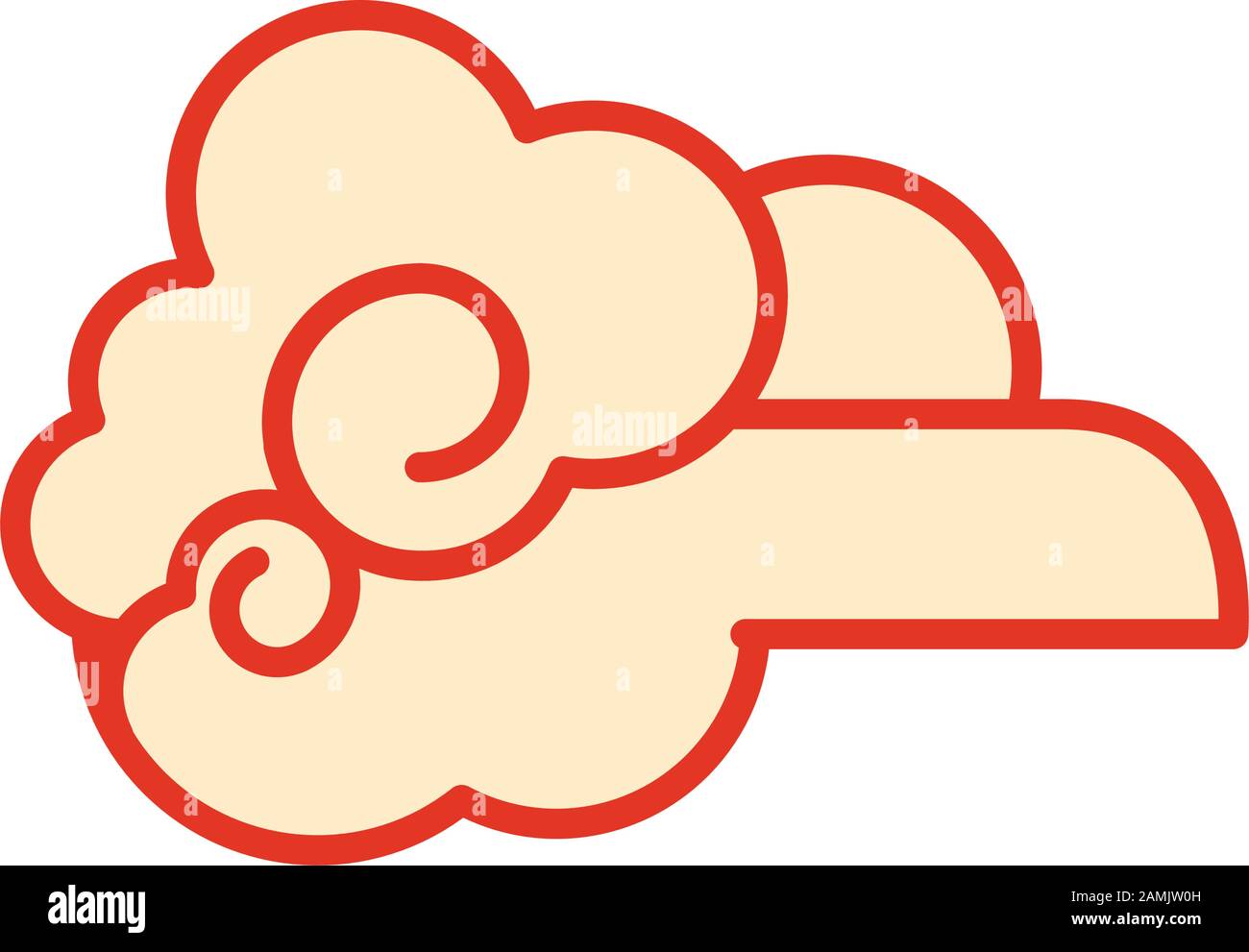 chinese cloud decorative isolated icon Stock Vector Image & Art - Alamy