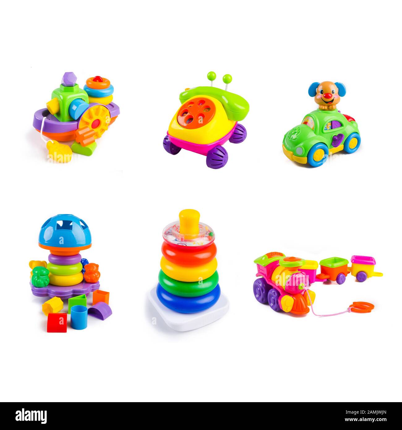 Toy or toys collection on the white background new Stock Photo - Alamy