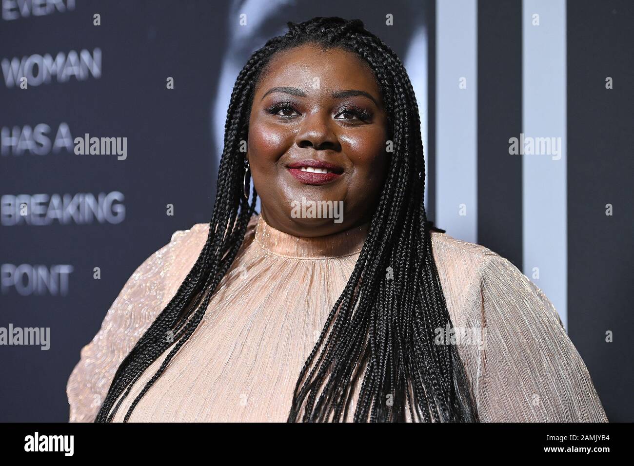 New York, USA. 13th Jan 2020. Actress Angela Marie Rigsby attends Tyler ...