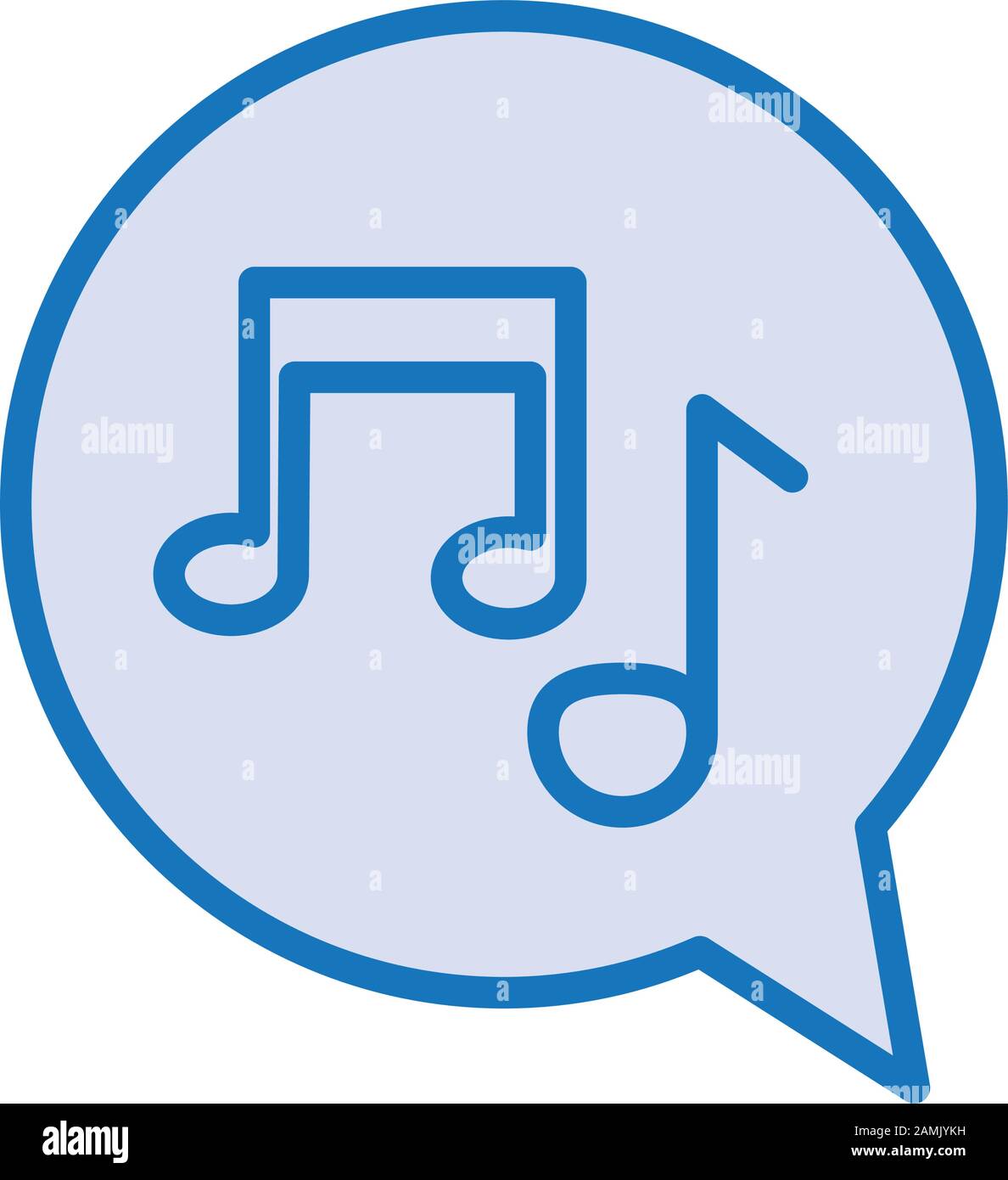 speech bubble with music note sound Stock Vector Image & Art - Alamy