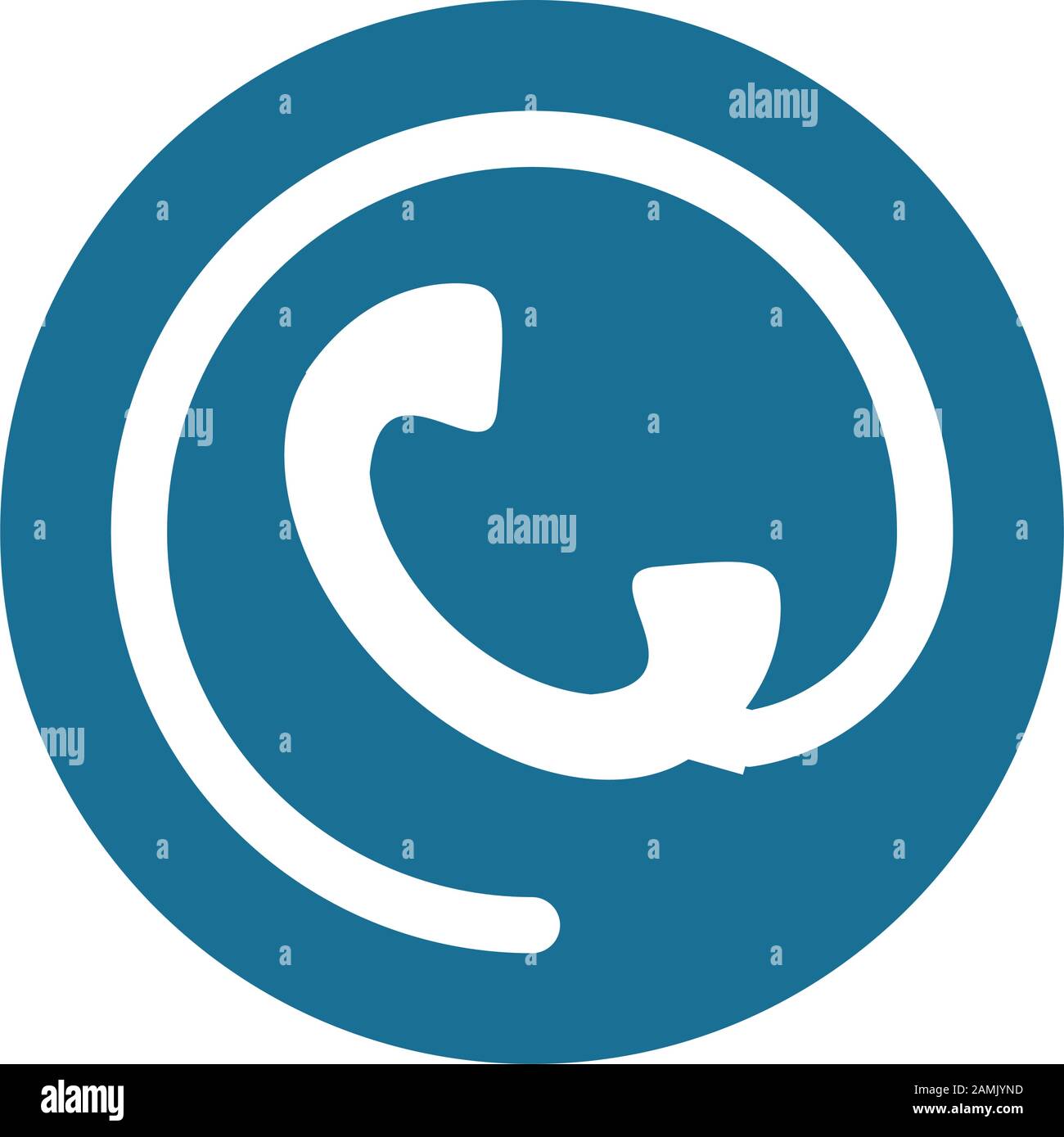 telephone communication with arroba symbol Stock Vector Image & Art - Alamy