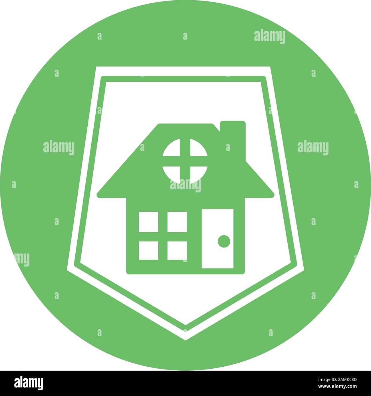 Front entrance residence in Stock Vector Images - Alamy