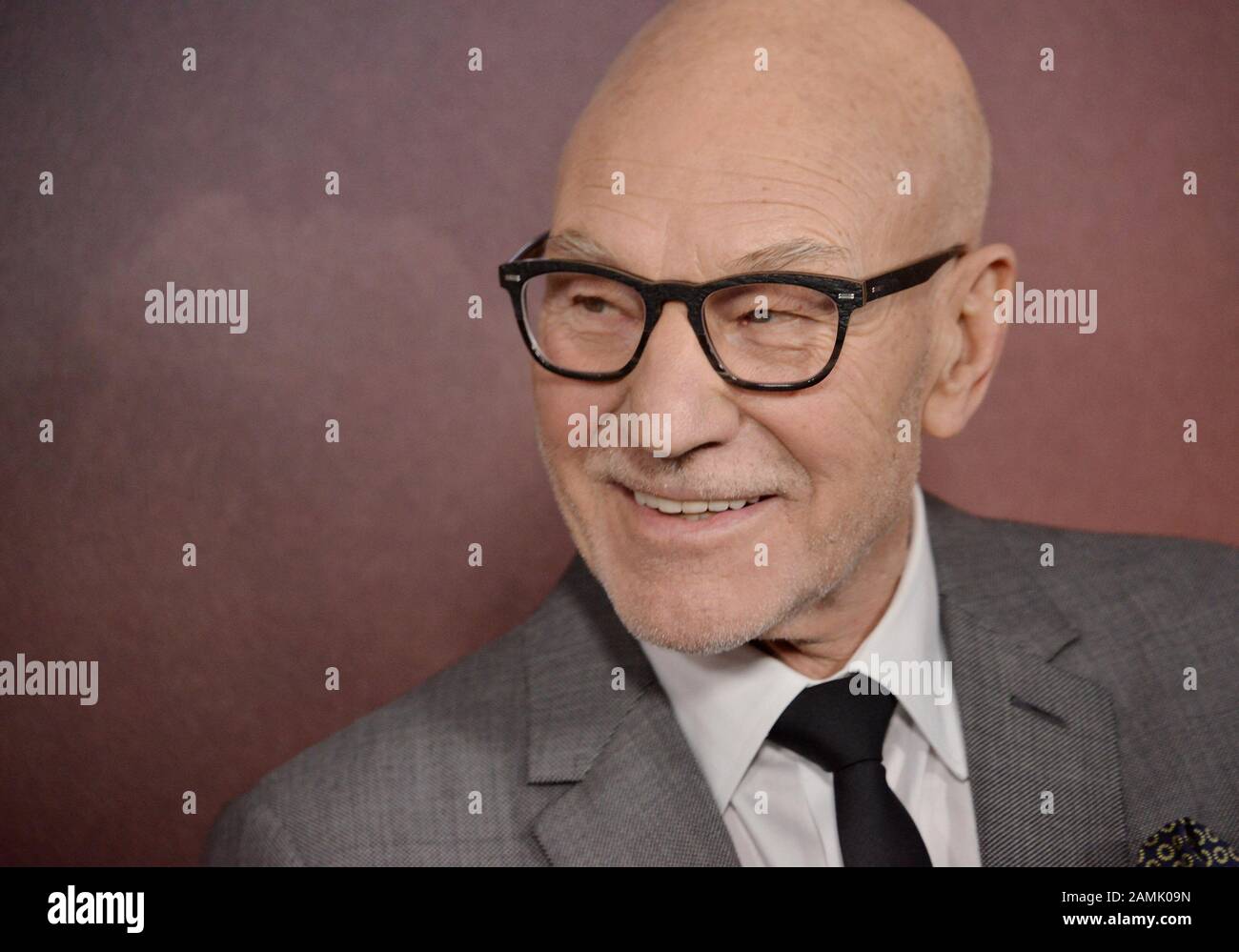 Los Angeles, USA. 13th Jan, 2020. Patrick Stewart arrives at the CBS ...