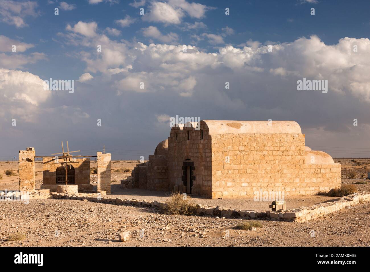 Qasr Amra, Qusayr amra, Desrt castle, Zarqa, eastern desert, Jordan ...