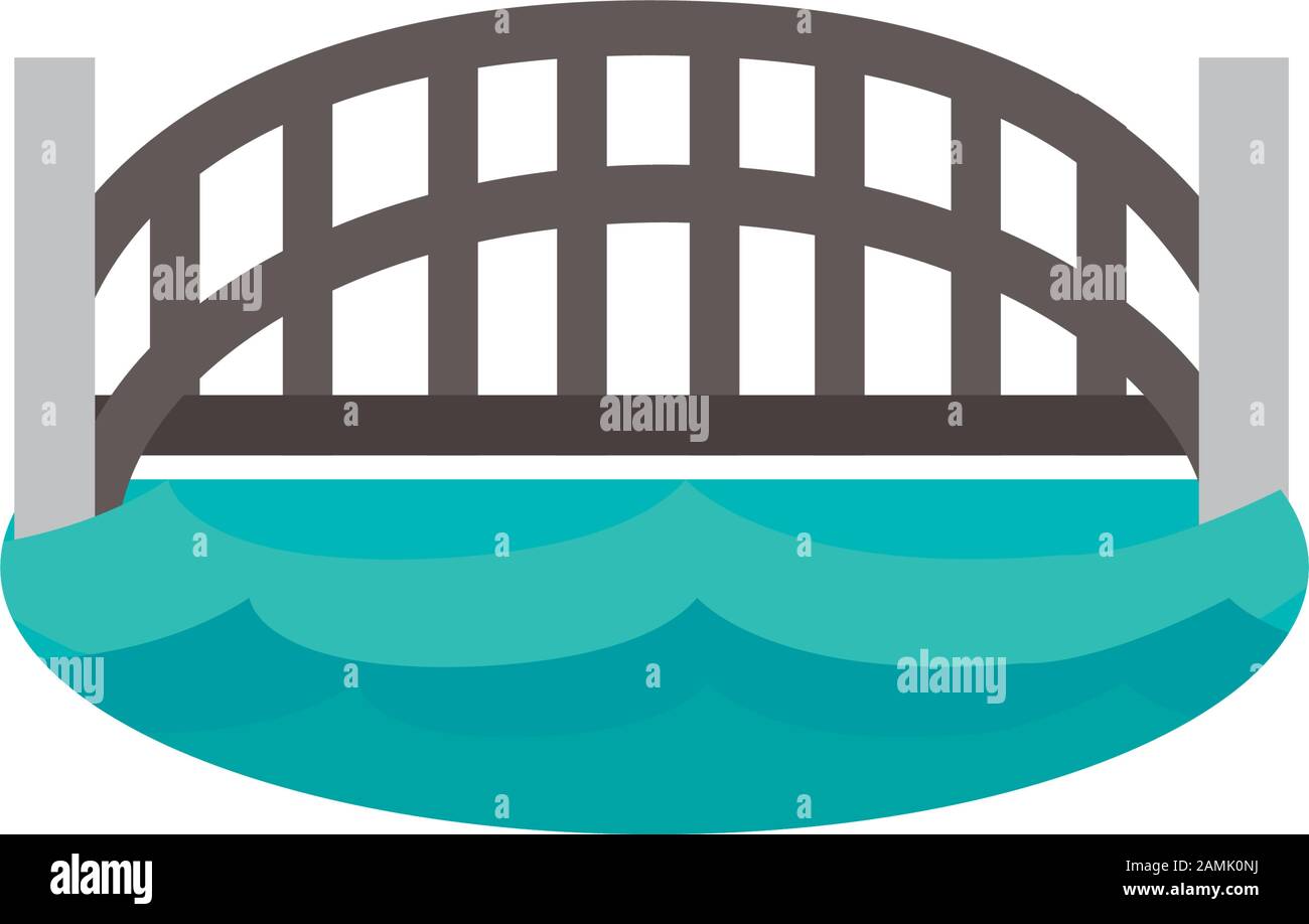 harbour bridge landmark australia icon on white background vector ...