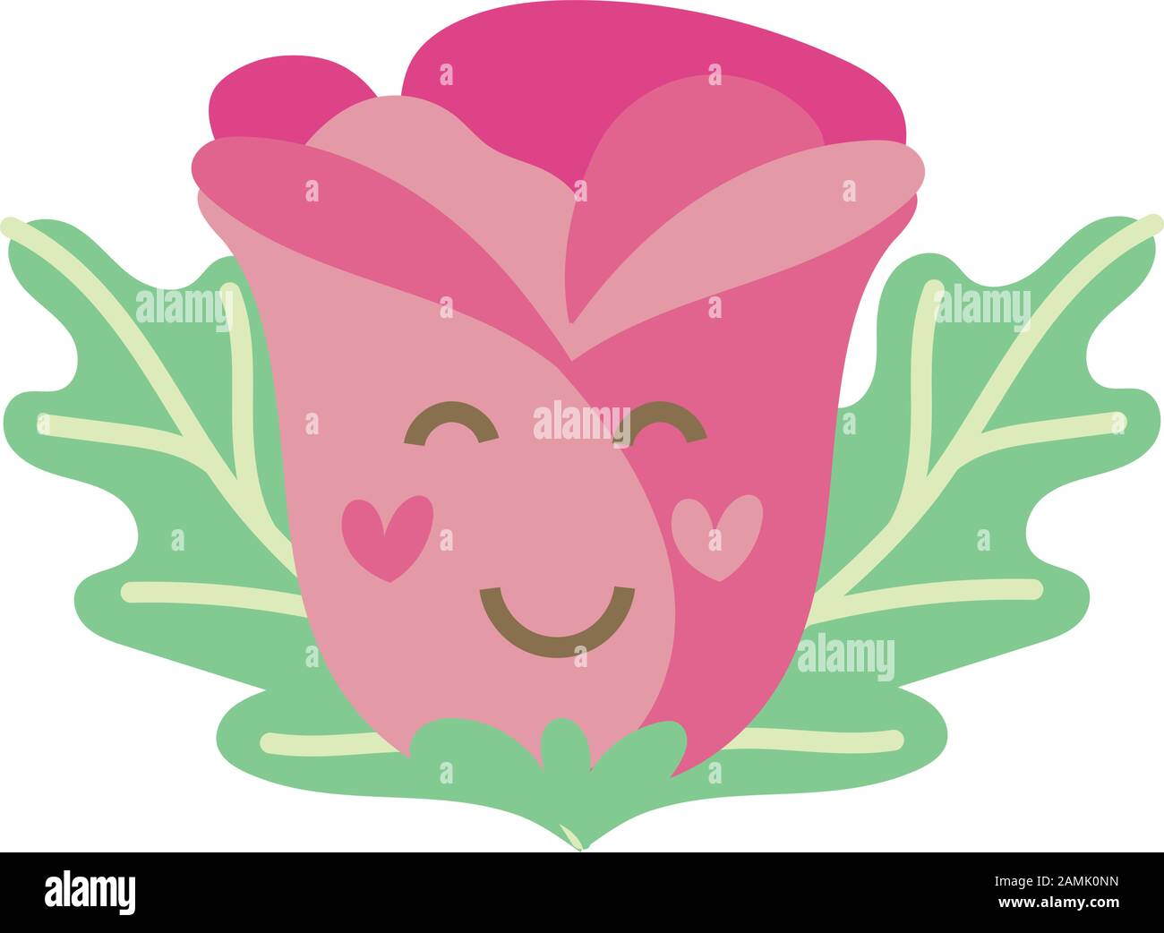rose flower kawaii comic character Stock Vector Image & Art - Alamy