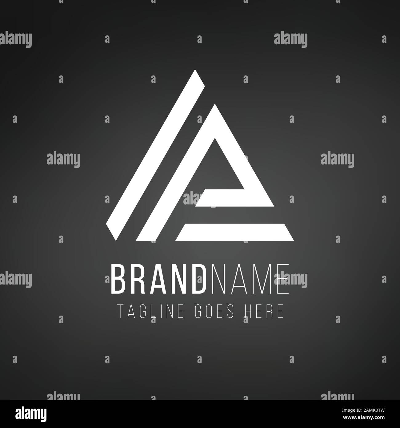 Triangle Geometry Logo. Technology business identity concept. Creative ...