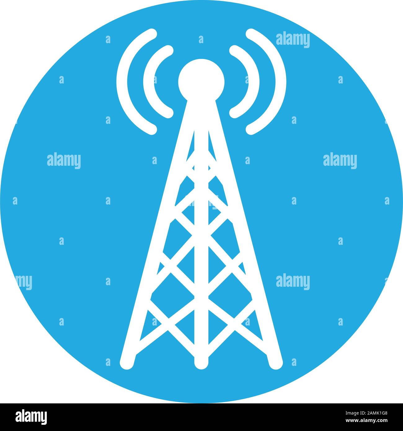 antena with wifi connection signal Stock Vector Image & Art - Alamy