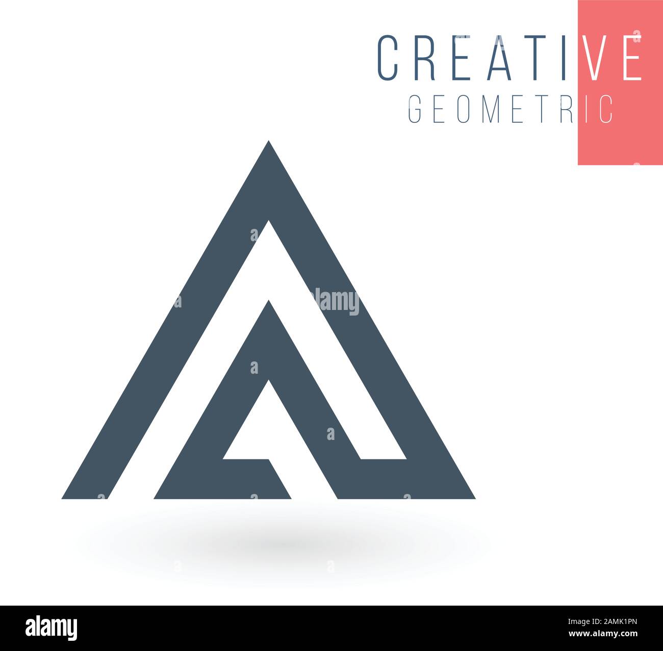 Letter A triangle business logo design. Technology business identity ...