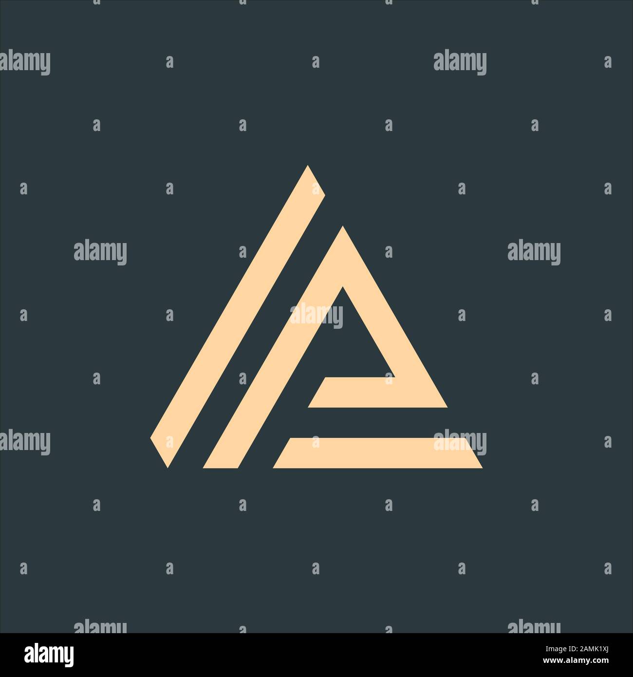 Triangle Geometry Logo. Technology business identity concept. Creative ...