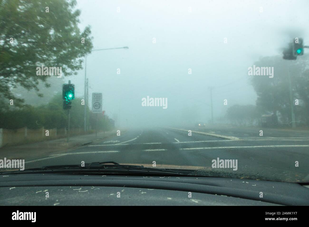 Fog drivers point of view hi-res stock photography and images - Alamy