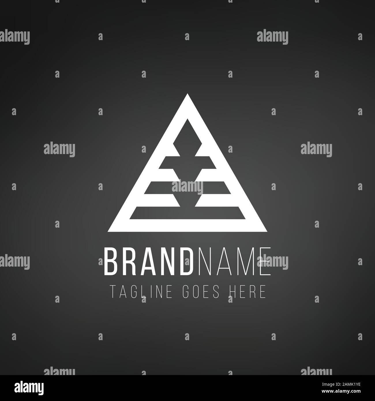 Geometric triangle logo design, Technology business identity concept ...