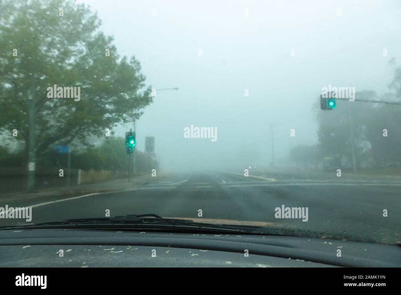 Fog drivers point of view hi-res stock photography and images - Alamy