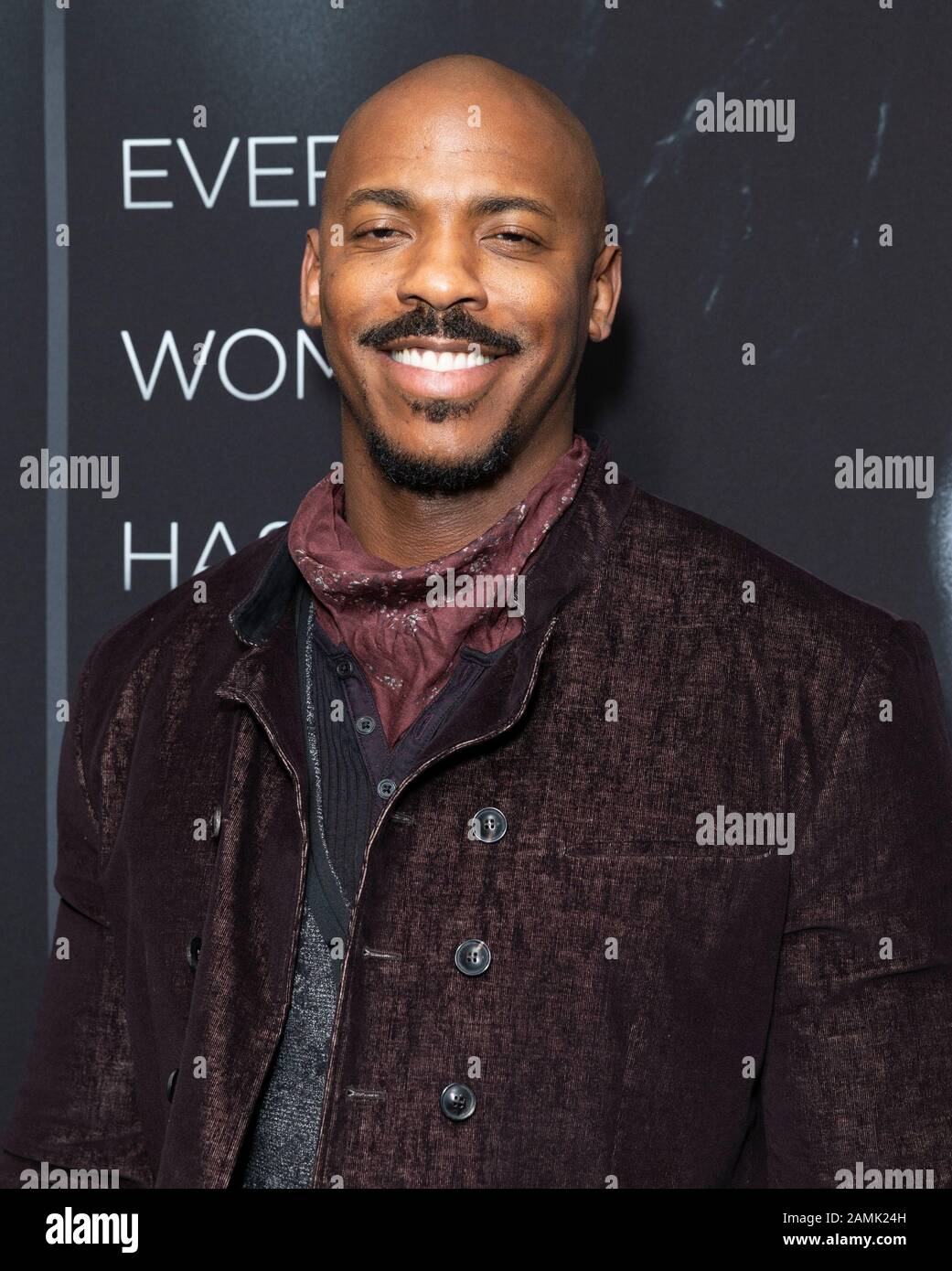 New York, NY - January 13, 2020: Mehcad Brooks attends premiere of ...
