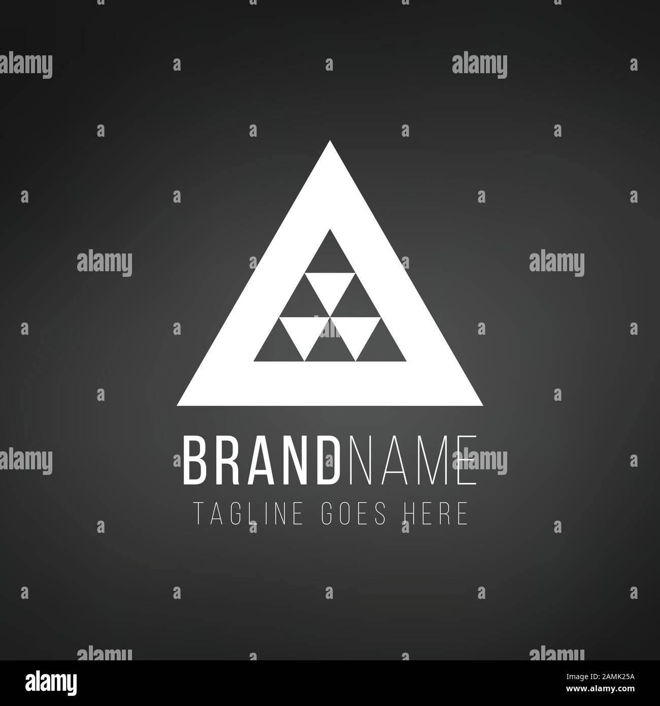 Geometric triangle logo design, Technology business identity concept ...