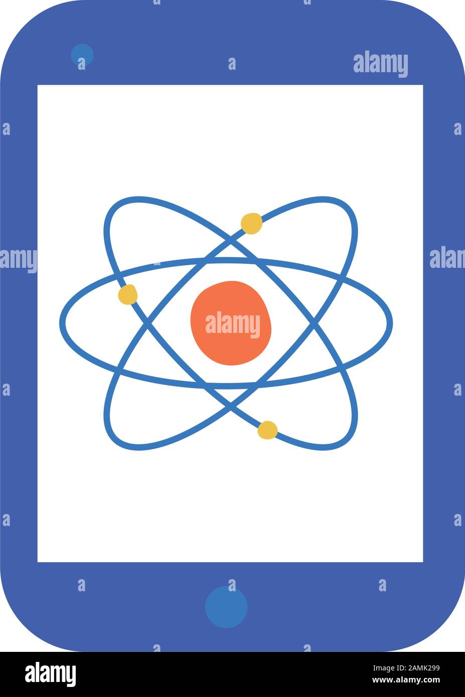 atom molecule science in smartphone Stock Vector Image & Art - Alamy