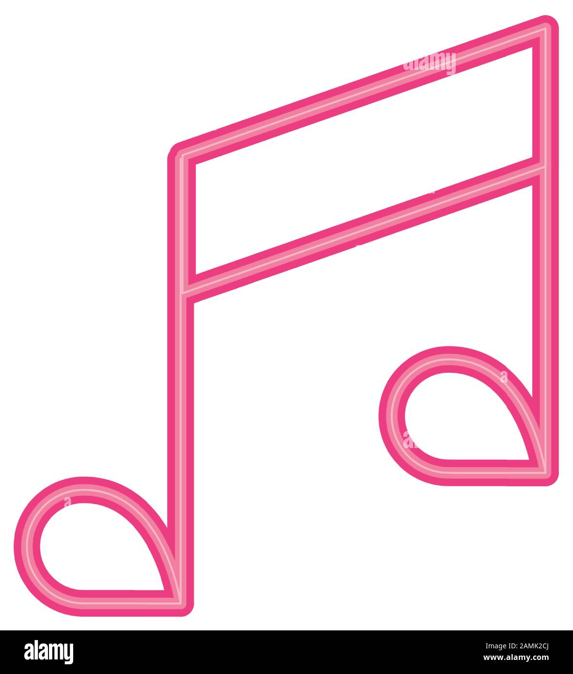 music note sound neon light label Stock Vector Image & Art - Alamy