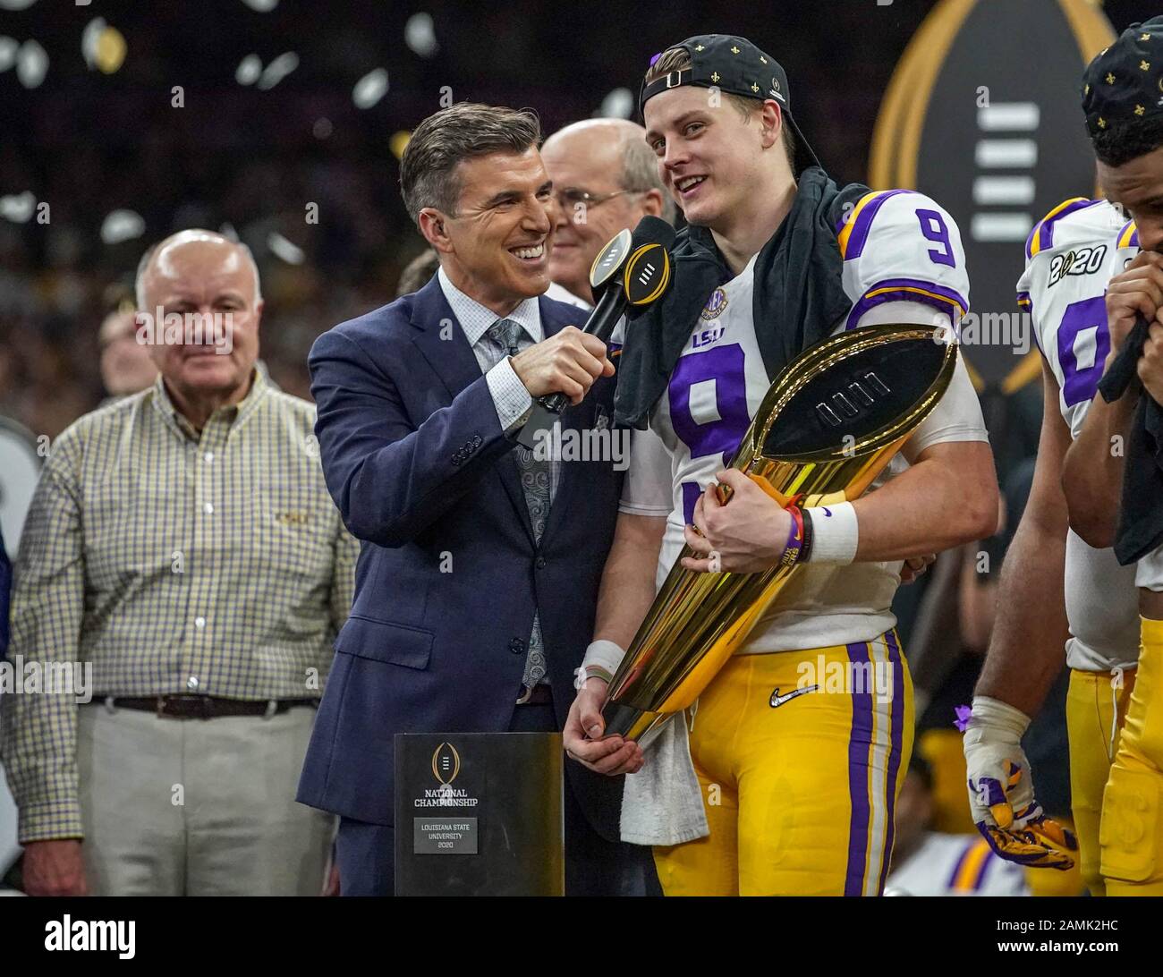 New Orleans, LA, USA. 13th Jan, 2020. LSU quarterback Joe Burrow (9 ...