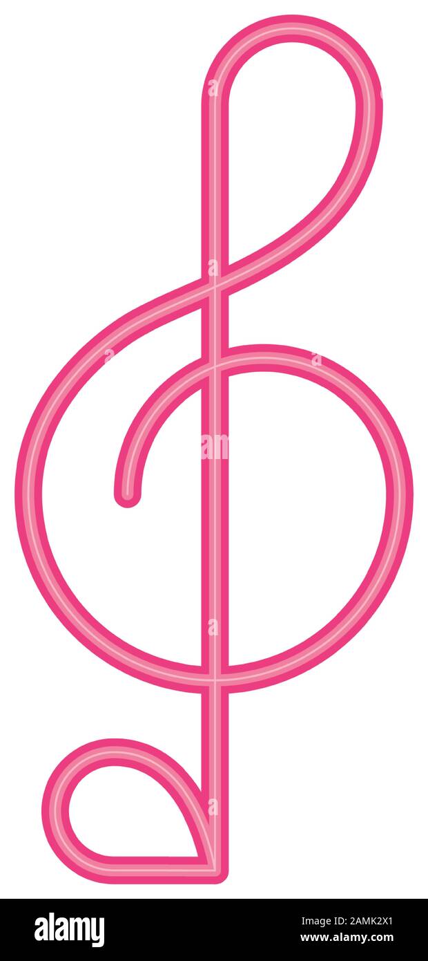 music note sound neon light label Stock Vector Image & Art - Alamy